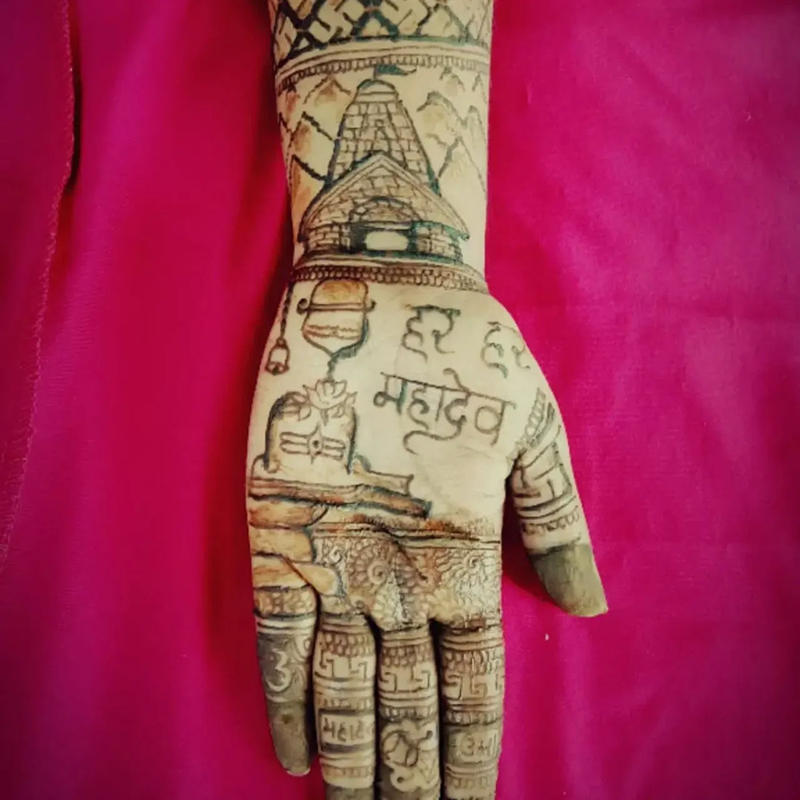 Mehndi Design: On Mahashivratri, apply mehndi design of Lord Shiva ...