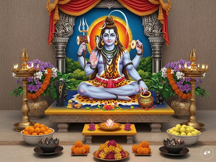 Lord Shiva: Should you place the Chaturbhuj (four-armed) picture of ...